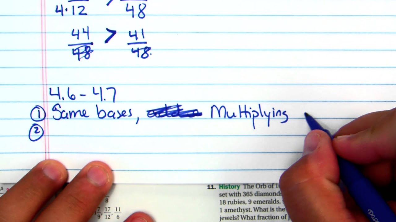 Junior High Math chapter 4 review - YouTube