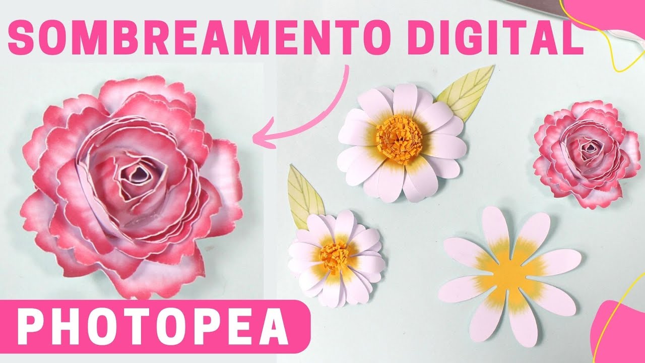 Como Fazer Flor Com Pintura Digital Através Do Photopea Giz Pastel