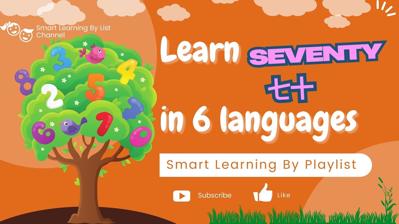 Learn Seventy (七十 / setenta) in 6 Langs! | 六種語言輕鬆學會「七十」！ | ¡Aprende ...