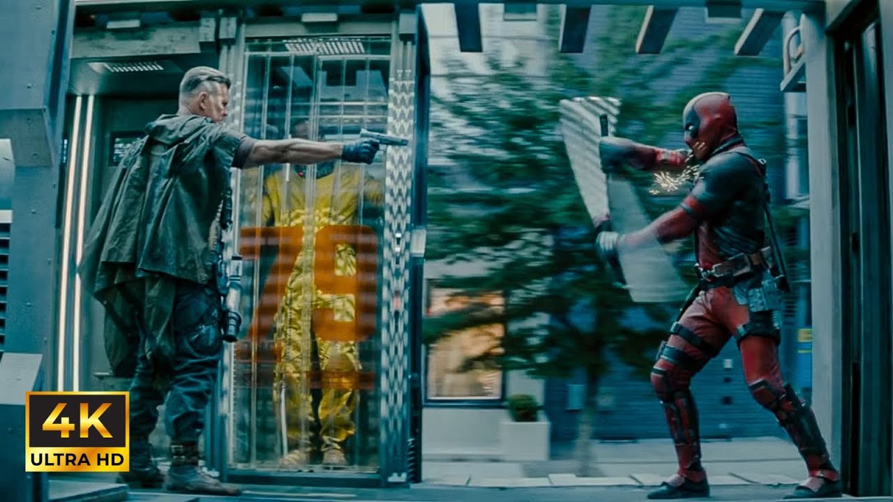 Deadpool vs Cable - Truck Fight Scene [4K] HDR | Deadpool 2 (2018 ...