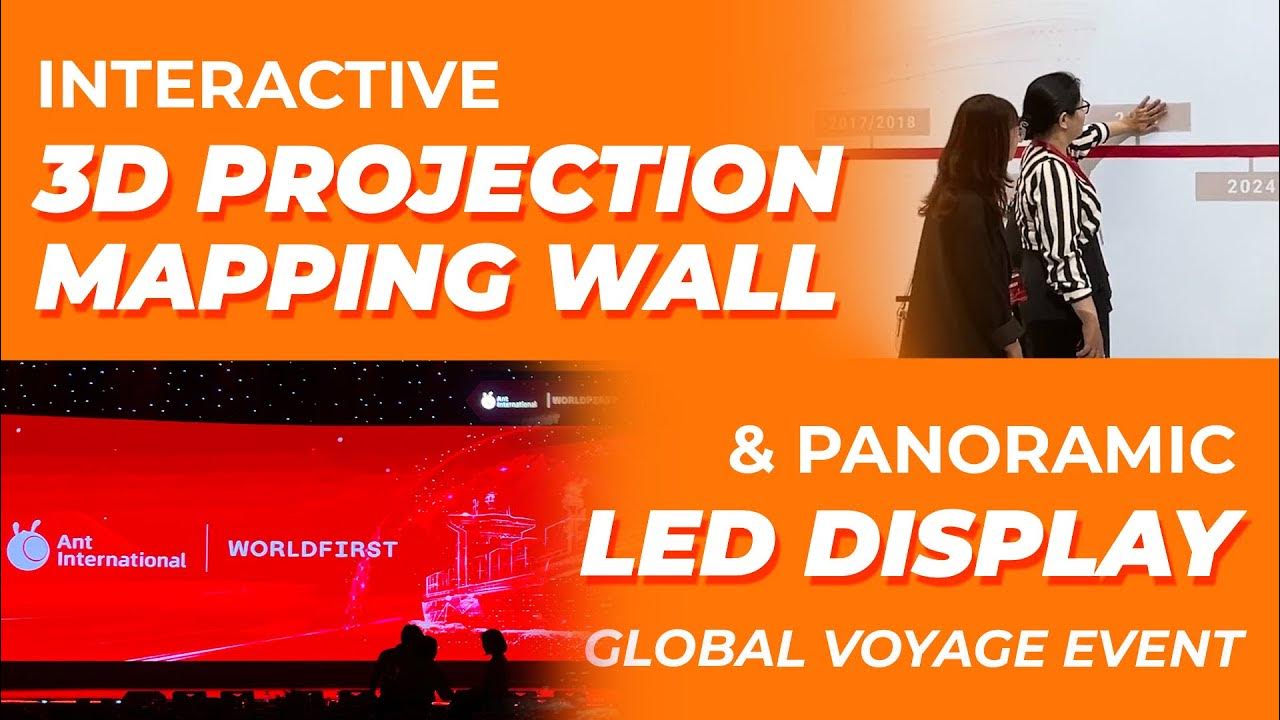 [ALTA MEDIA] Interactive 3D Projection Mapping Wall & Panoramic LED Display (Global Voyage Event ...