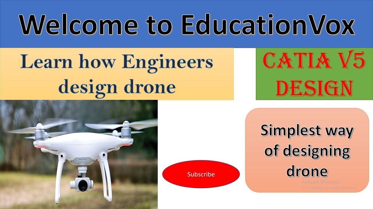 How to design drone in catia | drone basic design from catia | drone by ...
