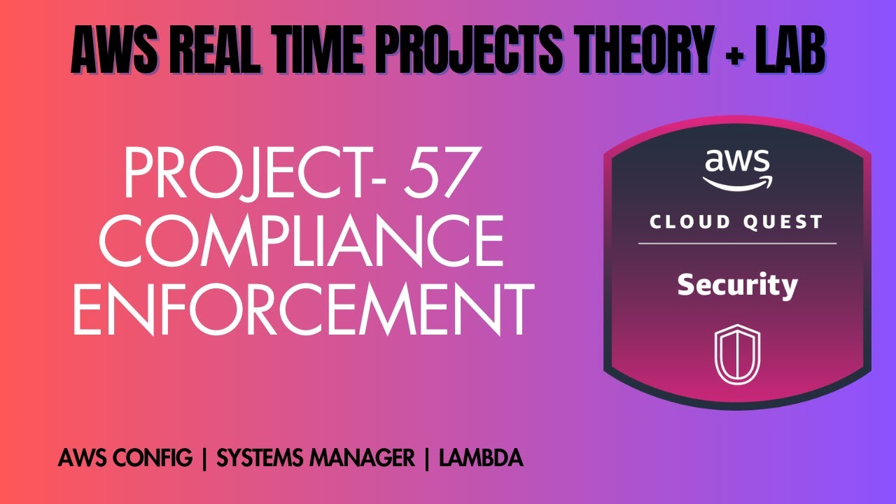 AWS Project 57 | ROLE - Security Engineer | Compliance Enforcement ...