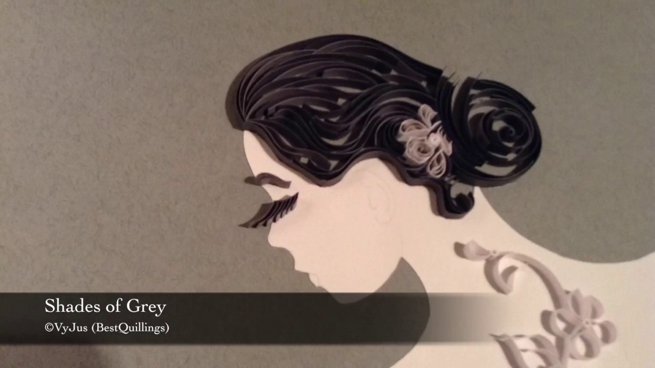 Shades of Grey - Quilling Art Work - YouTube