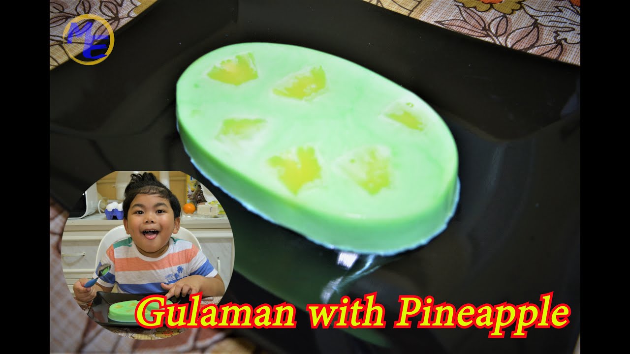 Gulaman with Pineapple | Creamy and milky Gulaman | ME Cooking! - YouTube