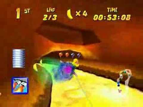 Diddy Kong Racing: Walkthrough (Hot Top Volcano-Silver Coin) - YouTube