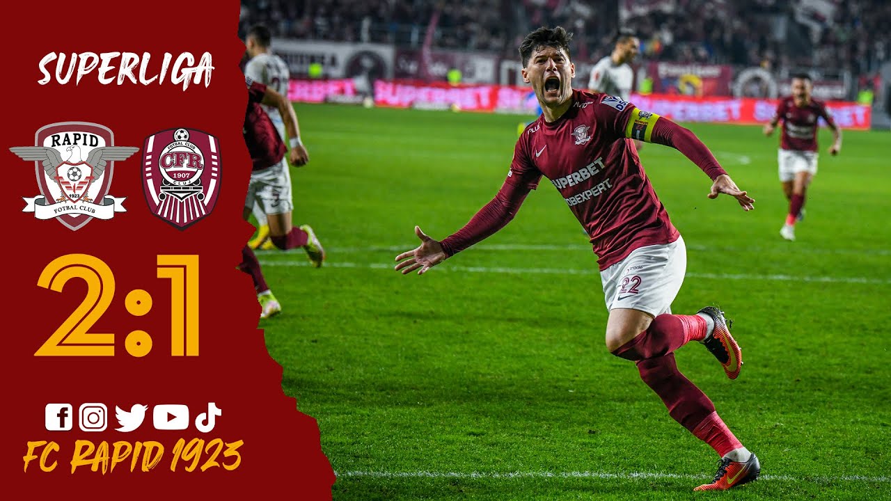 RAPID - CFR Cluj 2-1 | Goluri - YouTube