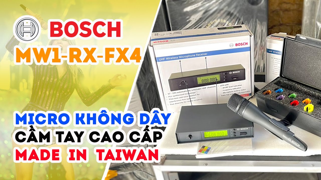 Bosch MW1-RX-F4 // Micro Không Dây Cầm Tay Cao Cấp cho Hội Trường, Nhà ...