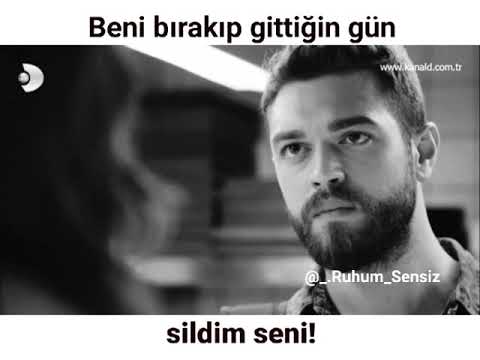 Beni bırakıp gittiğin gün sildim seni