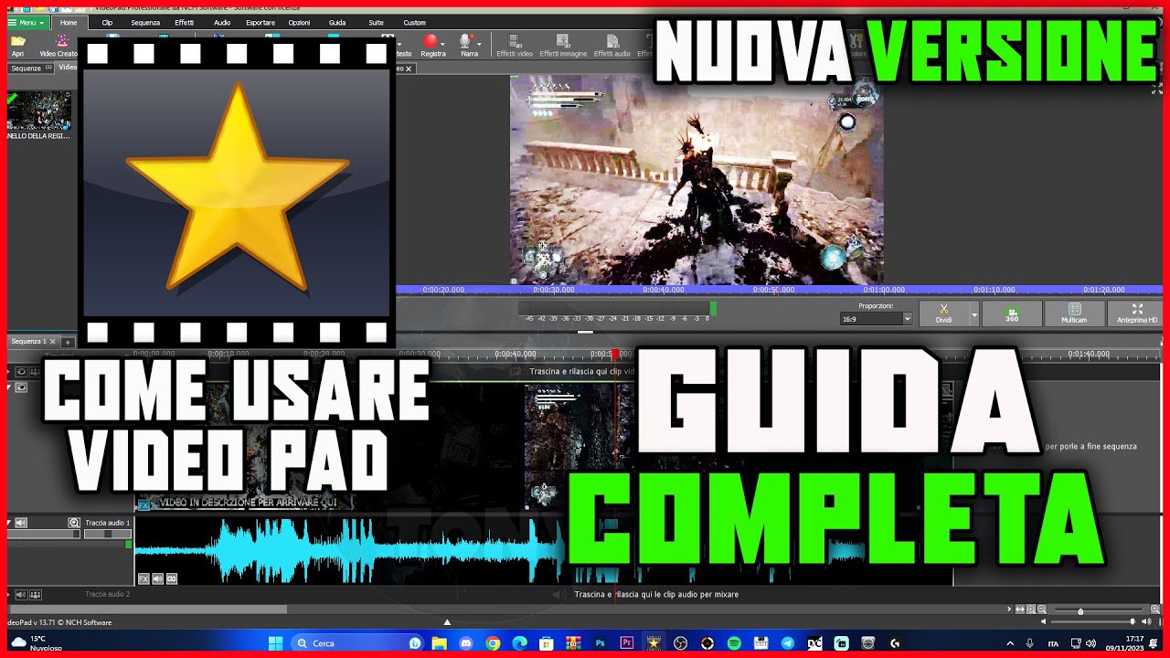 COME USARE VIDEO PAD EDITOR VIDEO | VERSIONE OTTOBRE 2023 | GUIDA ...