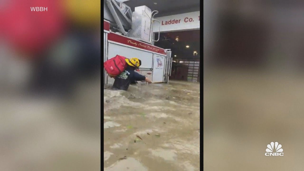 Naples, Florida, fire rescue crew deals with rising waters in its own ...