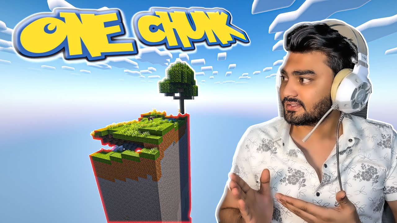 ONLY ONE CHUNK I SURVIVE | MINECRAFT #trending #minecraft #shorts # ...