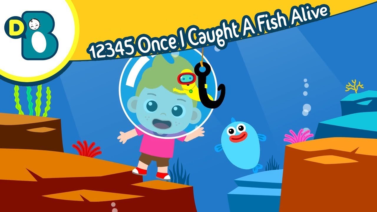 12345 Once I Caught A Fish Alive | Nursery Rhymes For Baby - YouTube