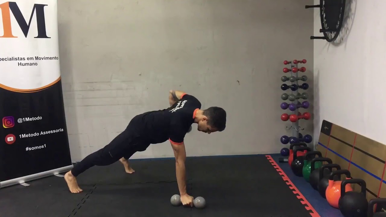 Prancha alta com remada - YouTube