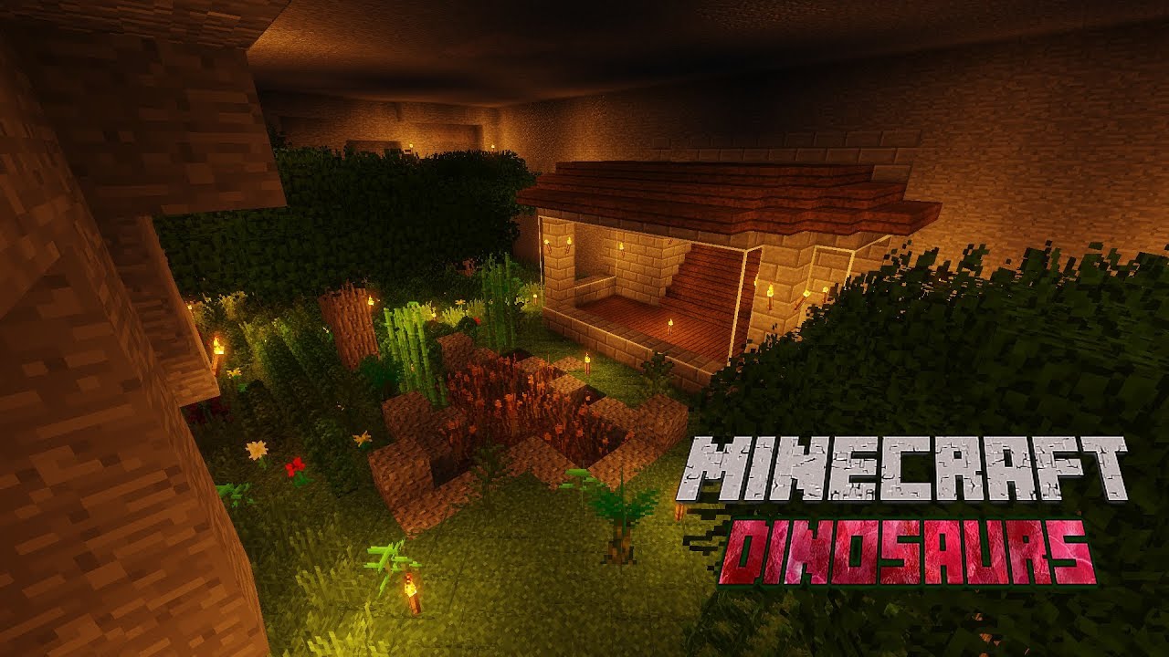Cave Enclosure Speed Build |Ep11| - Minecraft Dinosaurs - YouTube