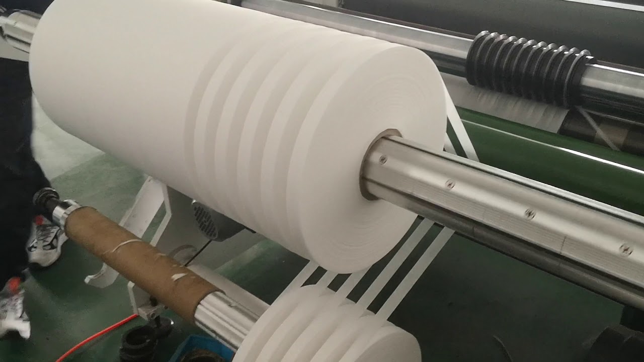 Slit mask sealing non woven material - YouTube
