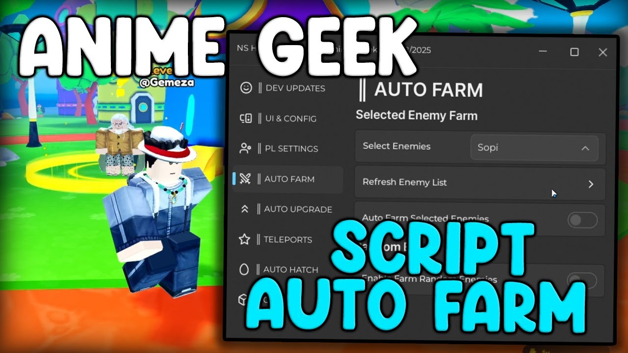 [ARISE] Anime Geek Script Max Stats Auto Farm And Kill Aura - Roblox ...