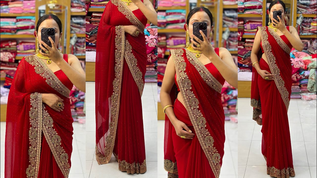 Red Sari Set // Sold Out Sold Out - YouTube
