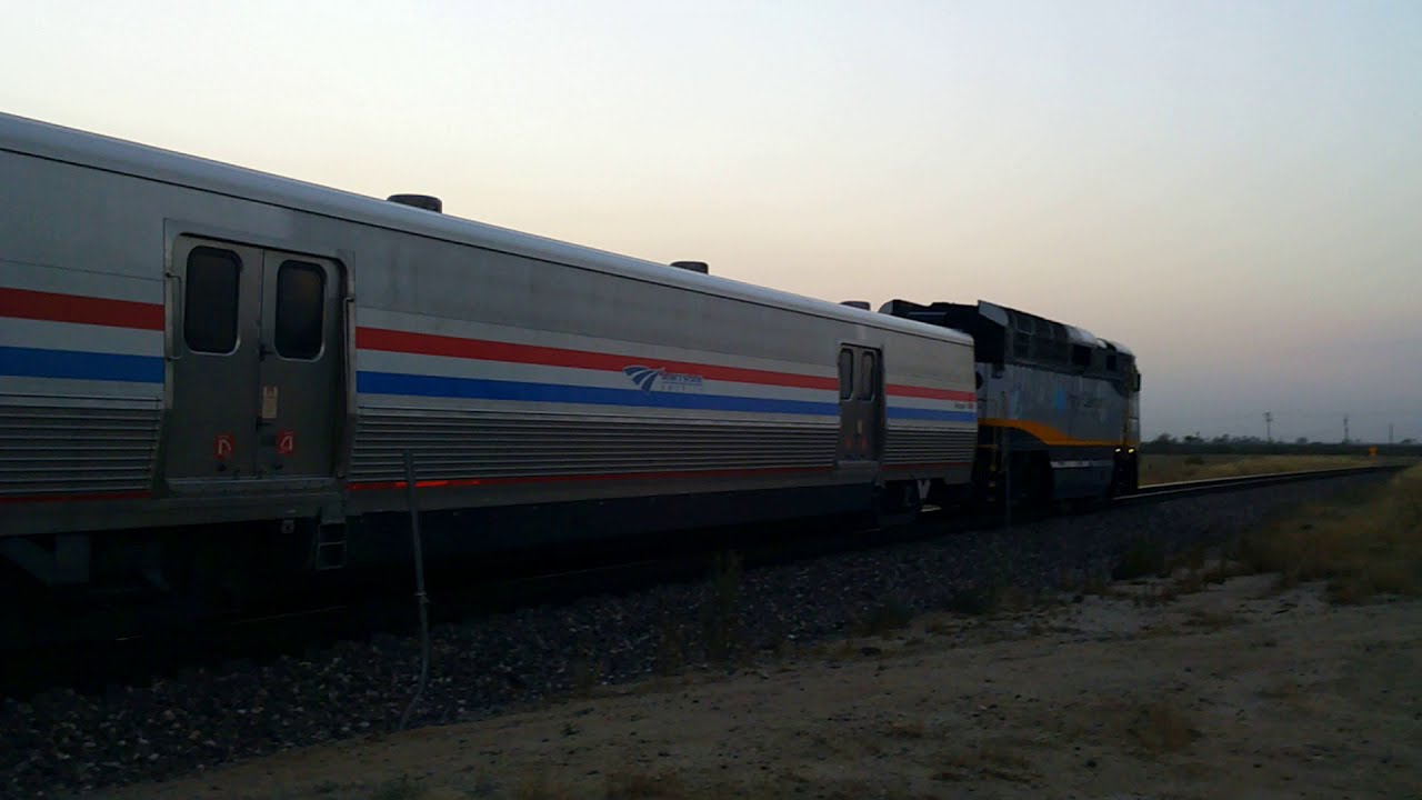 leaving Madera Amtrak station - YouTube