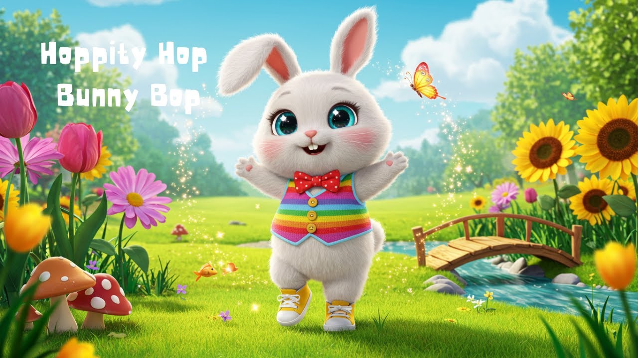 🎶 Hoppity Hop, Bunny Bop! 🐰 | Fun & Catchy Kids Song | Dance Along ...
