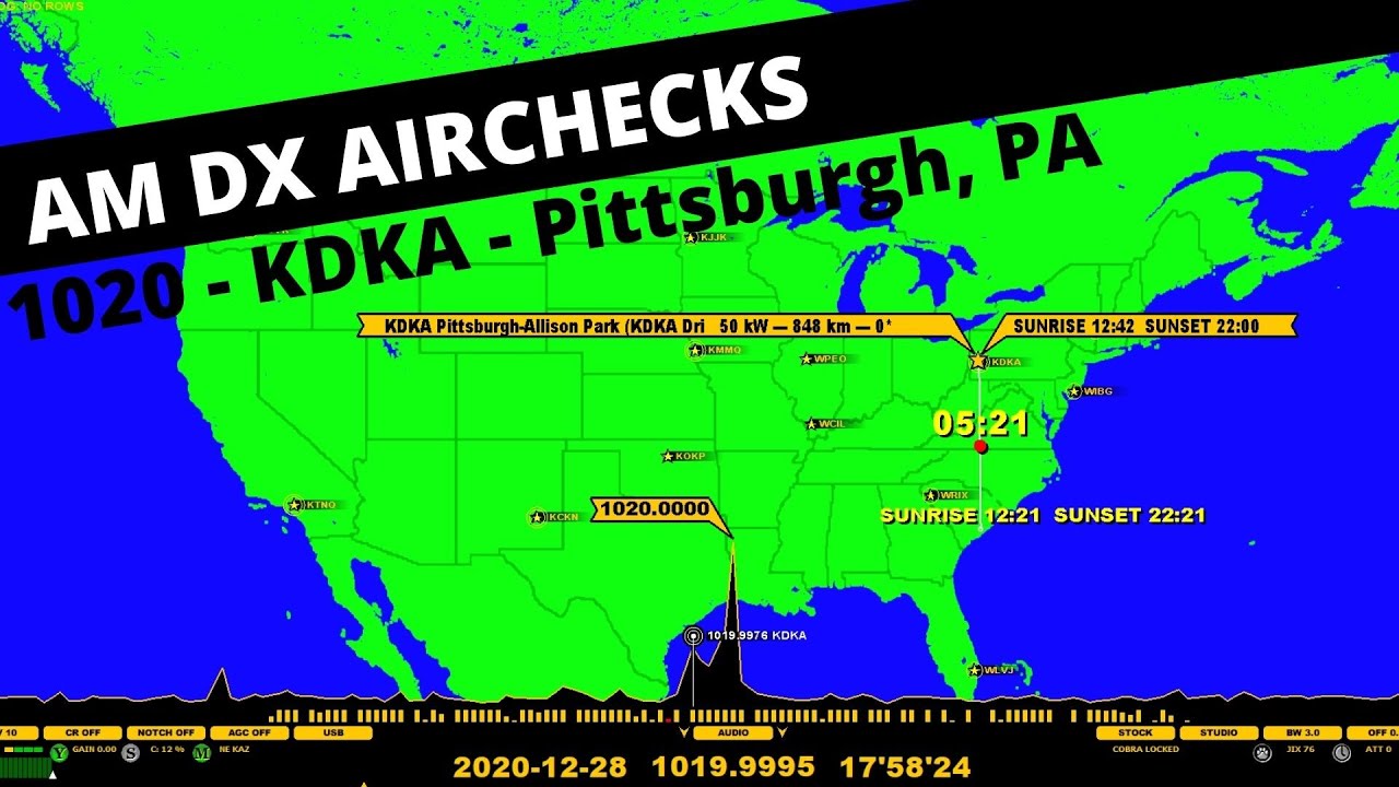 KDKA - 1020 kHz - Pittsburgh, PA (Charleston) - YouTube