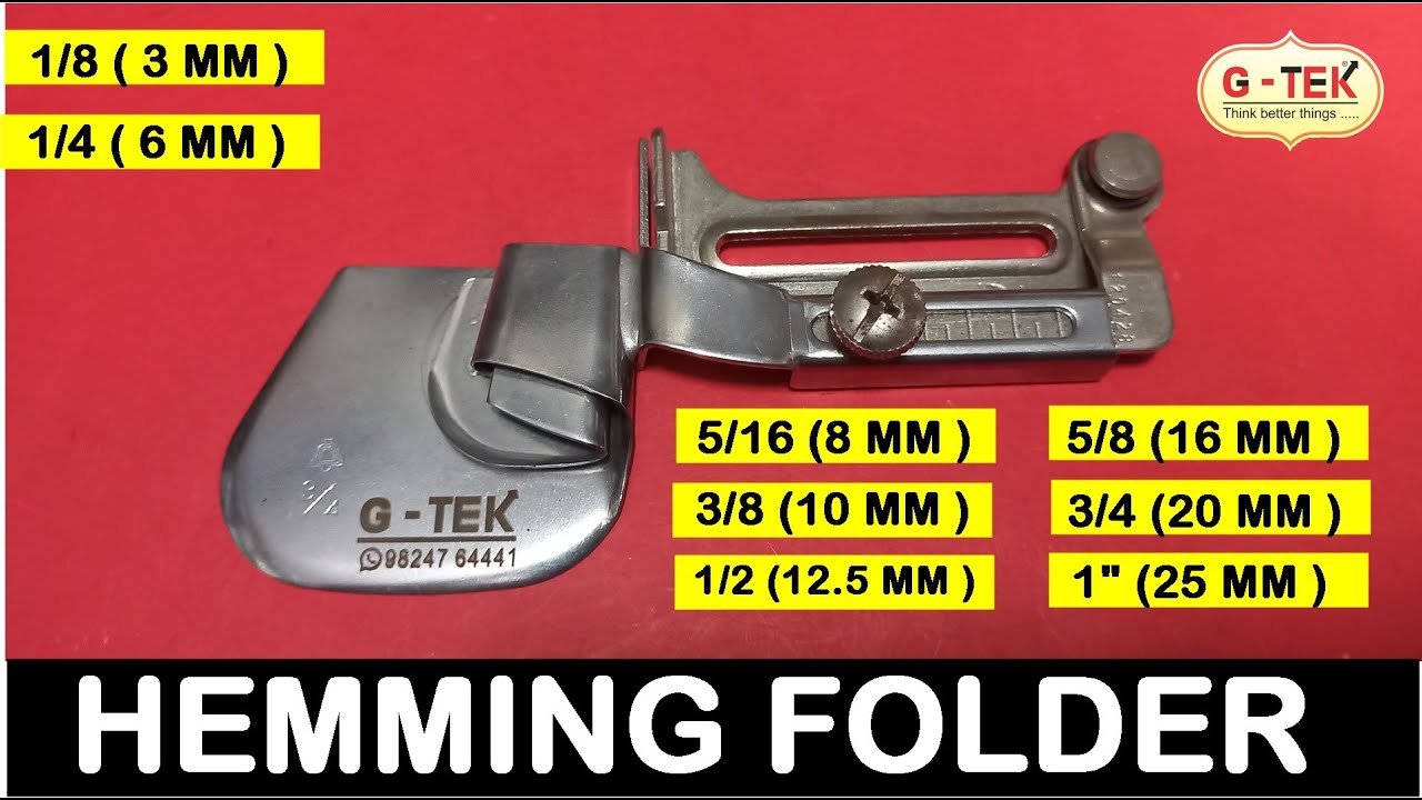 Hemming Folder For Sewing Machine , Folder For Silai Machine , Dhari ...