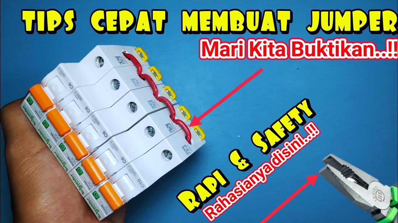 TIPS..!! MEMBUAT KABEL JUMPER MCB GRUP YANG AMAN,CEPAT DAN RAPI - YouTube