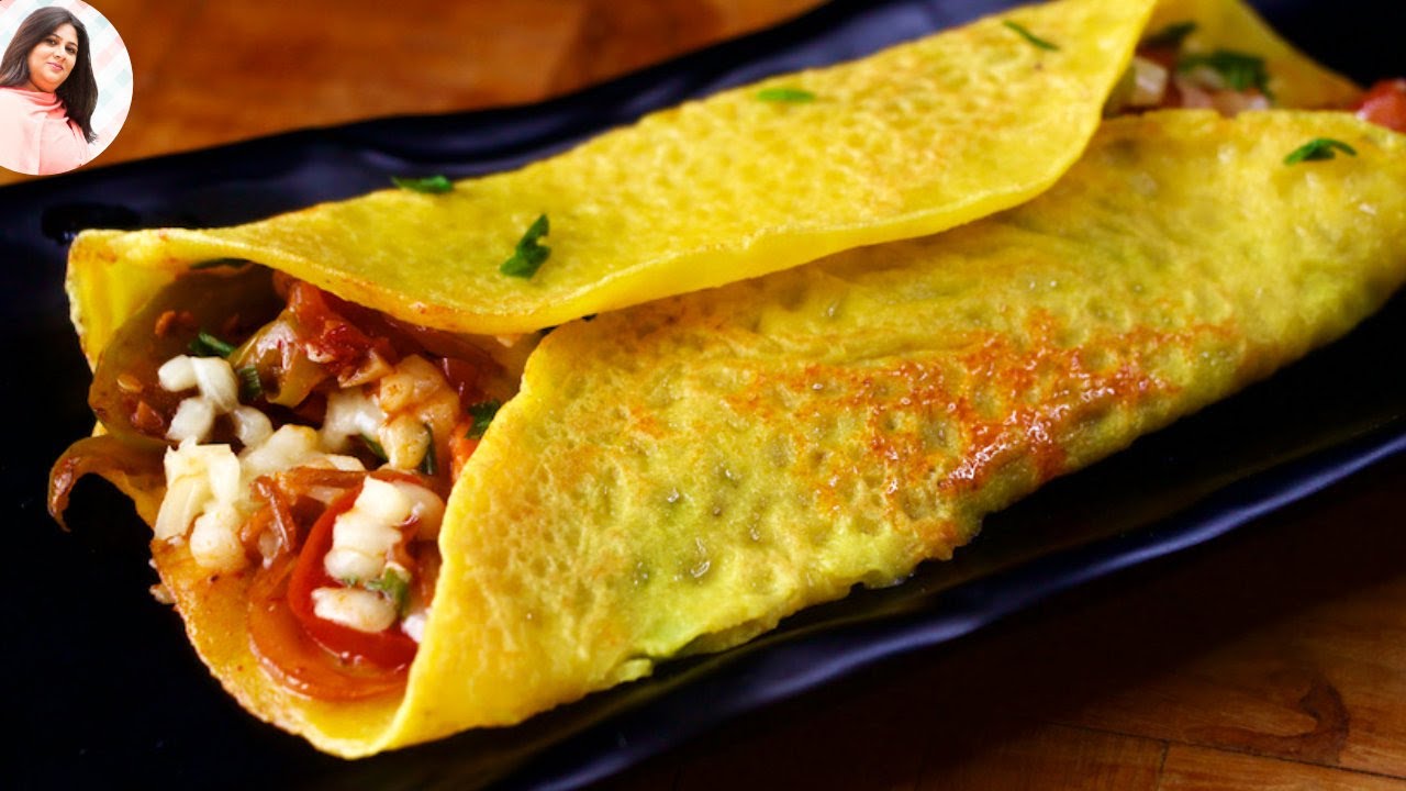 How to make CHINESE CHILLA, Easy breakfast recipe, Besan chilla with ...