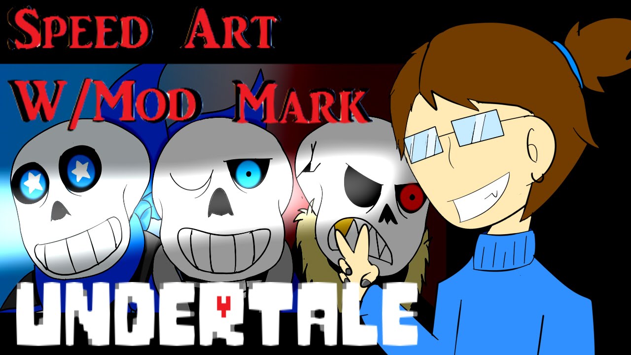 Undertale Speed Art [Alternate Timeline sans'] - YouTube
