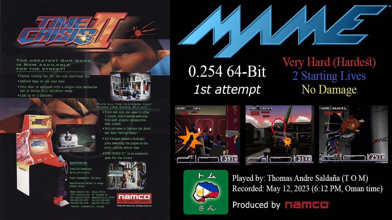 Time Crisis 2 (タイムクライシス2) - 1st attempt; Very Hard, 2 lives and no ...