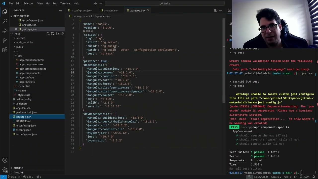 Creando aplicación Angular para producción - YouTube