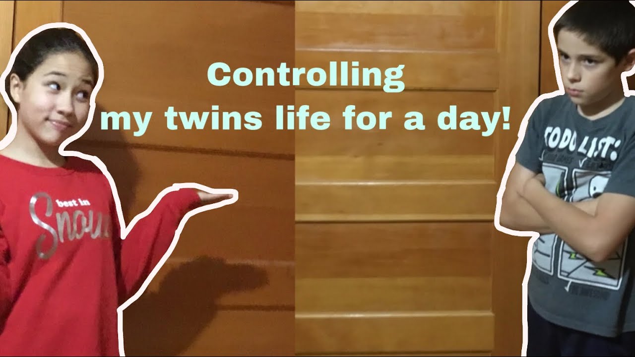 Controlling my twins life for the day!!! - YouTube