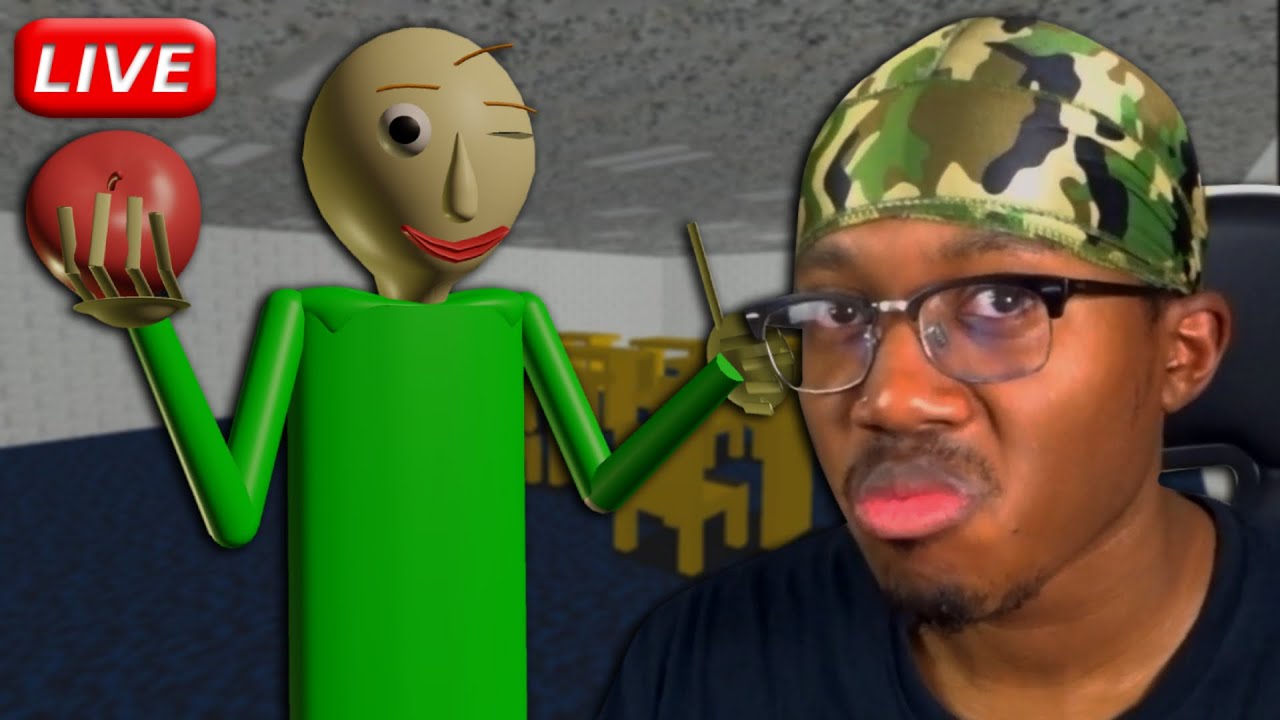 BALD MAN VS. BLACK MAN LIVE (Baldi's Basics Classic Remastered) - YouTube