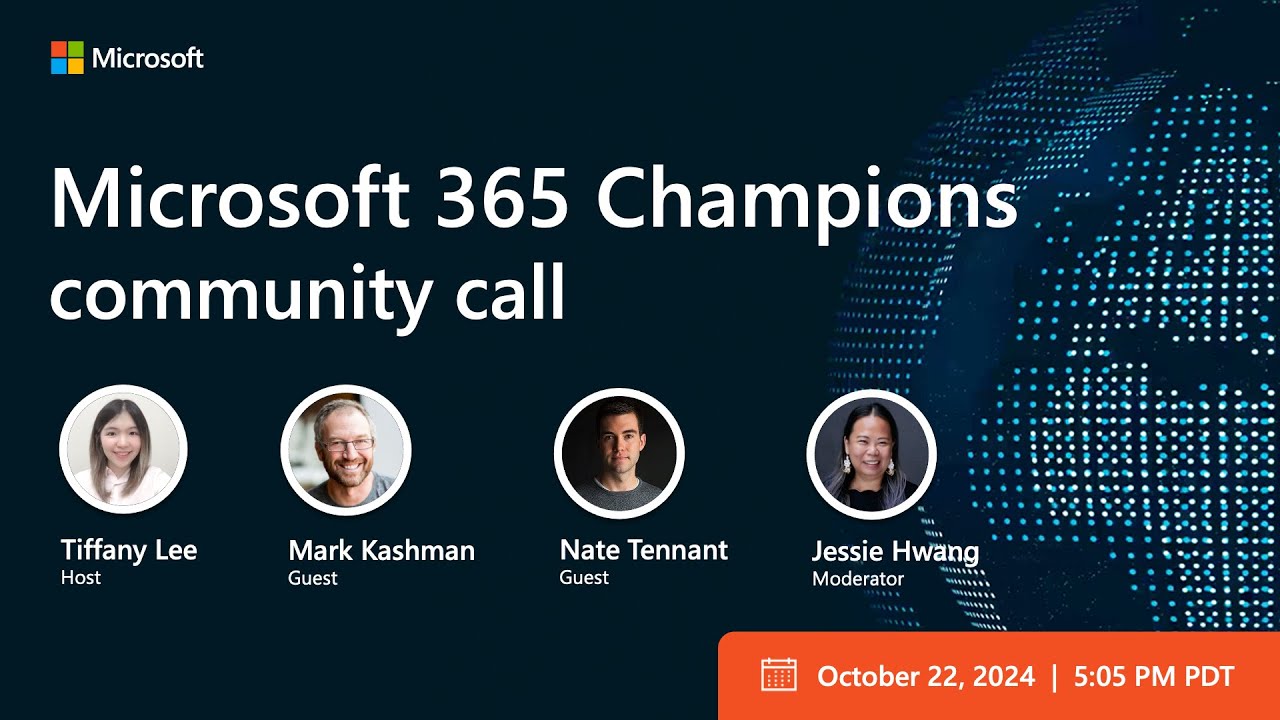 Microsoft 365 Champions community call (October 2024) - YouTube