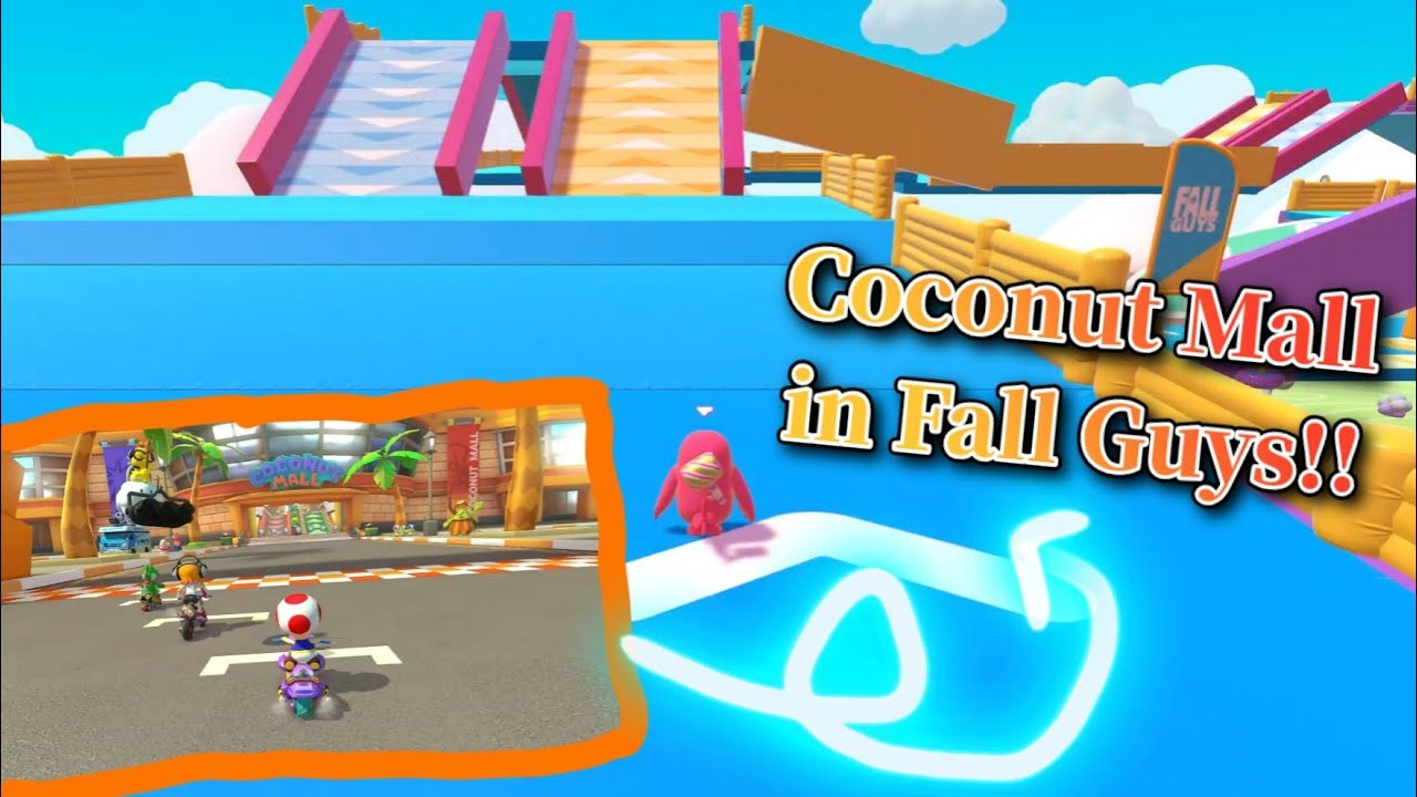 【Fall Guys】I made Coconut Mall in Fall Guys!!(0499-2743-6787) - YouTube