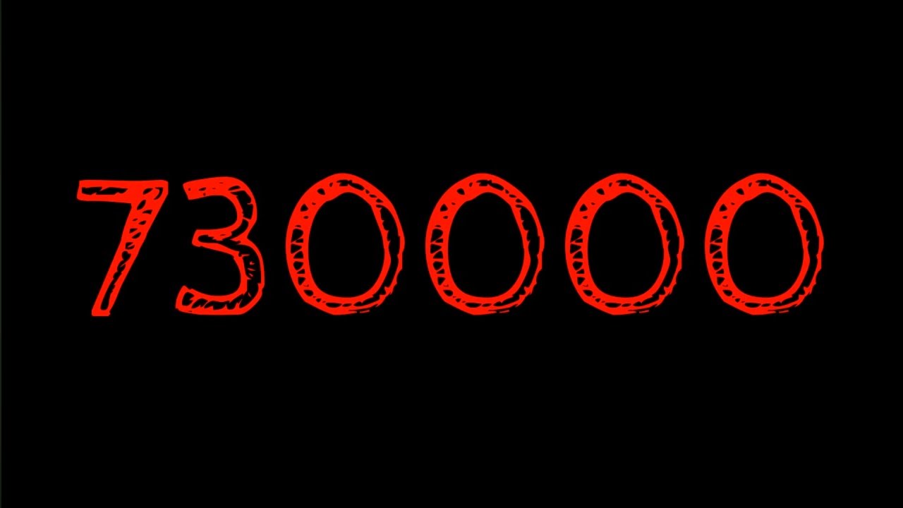 Numbers 1 to 5000000 - YouTube