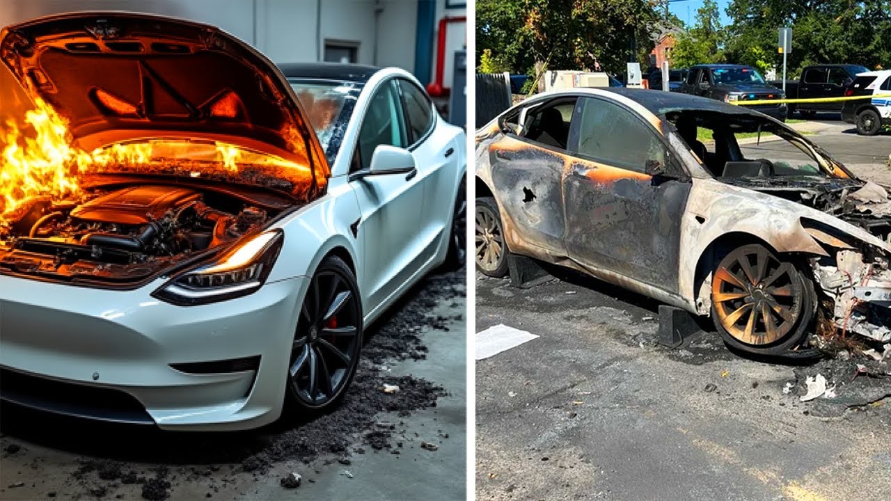 Customer States Tesla Caught on FIRE!!! | Just Rolled In - YouTube