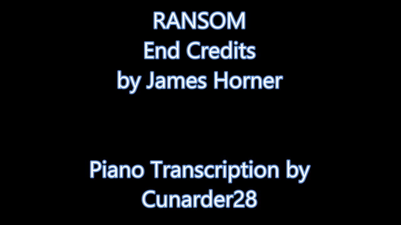 Piano - RANSOM - James Horner - YouTube