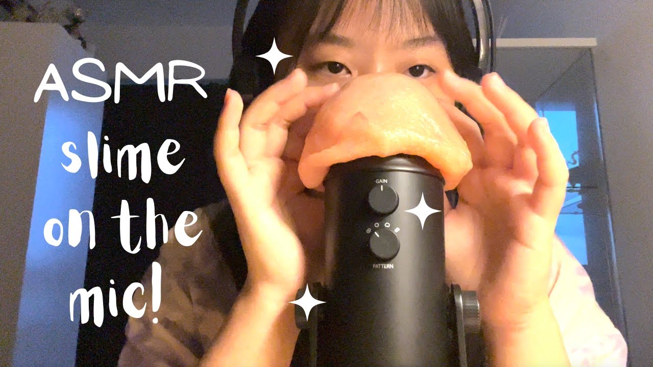 asmr || slime on the mic! - YouTube