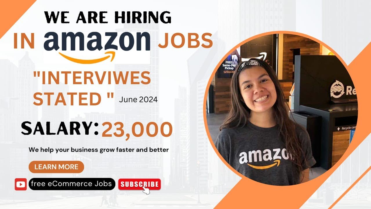 we are Hiring for Amazon || free jobs in Amazon | interviews going on ...