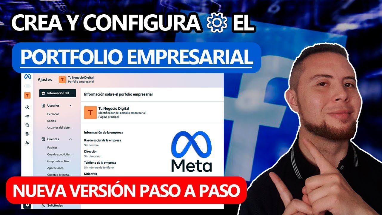 Cómo Crear un Portafolio Empresarial en Facebook Business manager 2026 ...