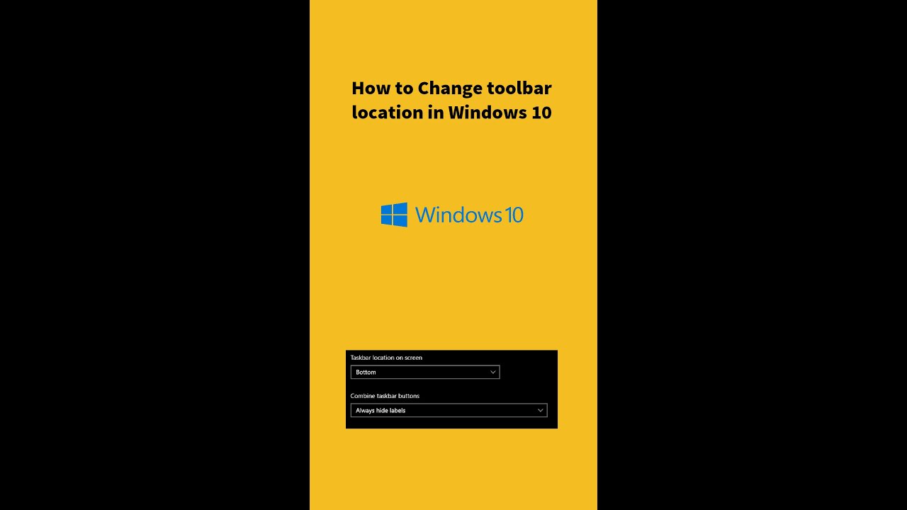 How To Change Toolbar Location In Windows 10 Shorts YouTube how-to-change-toolbar-location-in-windows-10-shorts-youtube