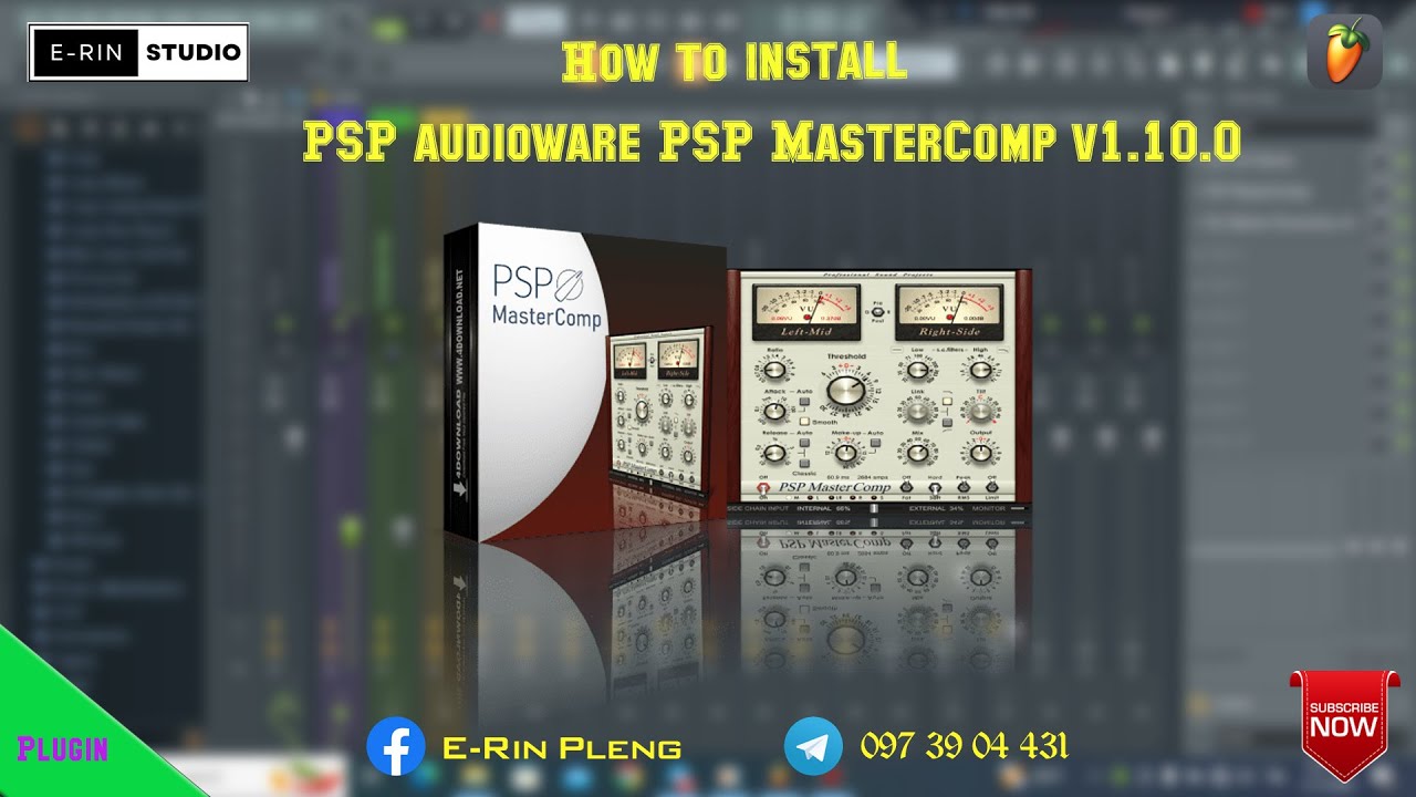 How to install PSP audioware PSP MasterComp v1.10 By E-Rin Pleng - YouTube