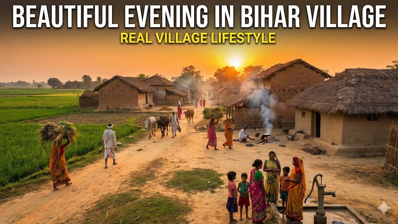 Beautiful Evening in Bihar Village | Real Village Lifestyle - YouTube