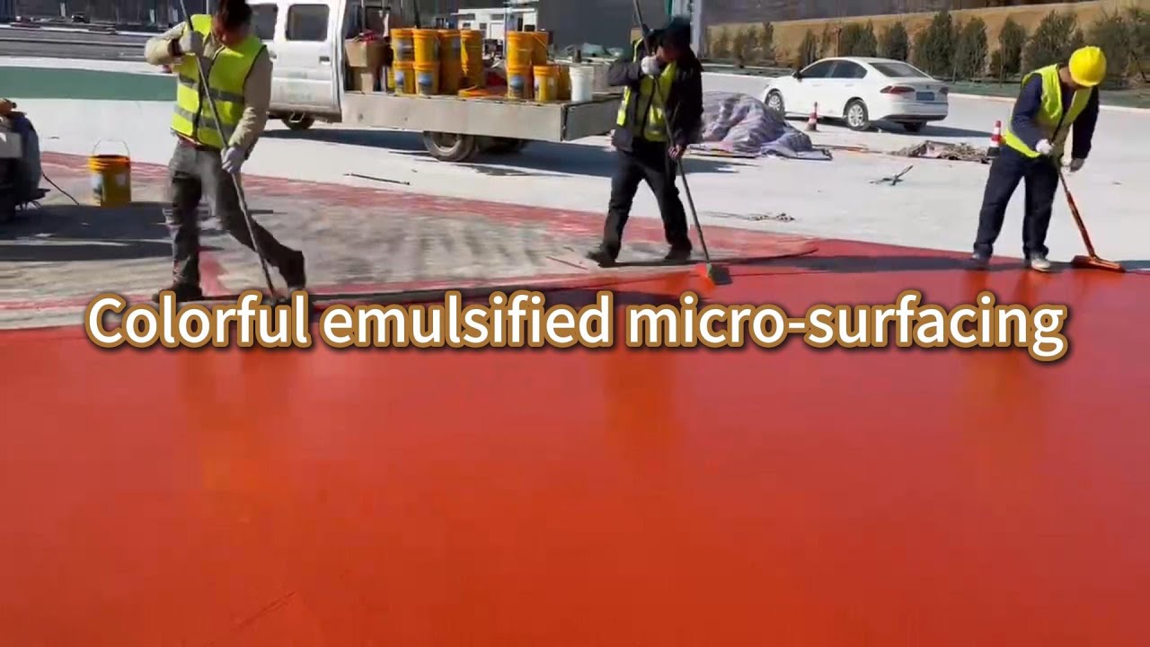 Color Emulsified Micro-surfacing - YouTube