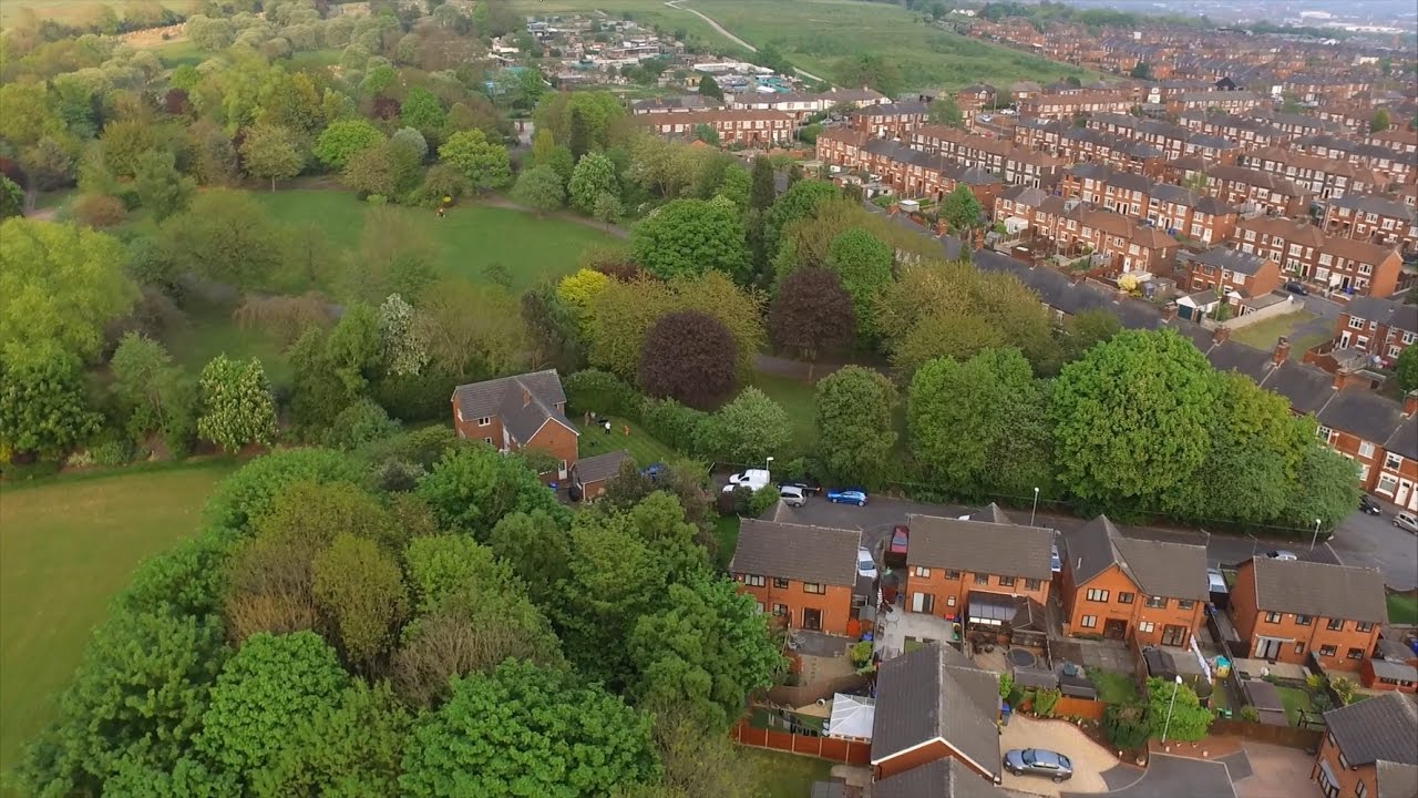 Aerial Drone Footage Fenton, Stoke on Trent, UK. 11th May 2017 ...
