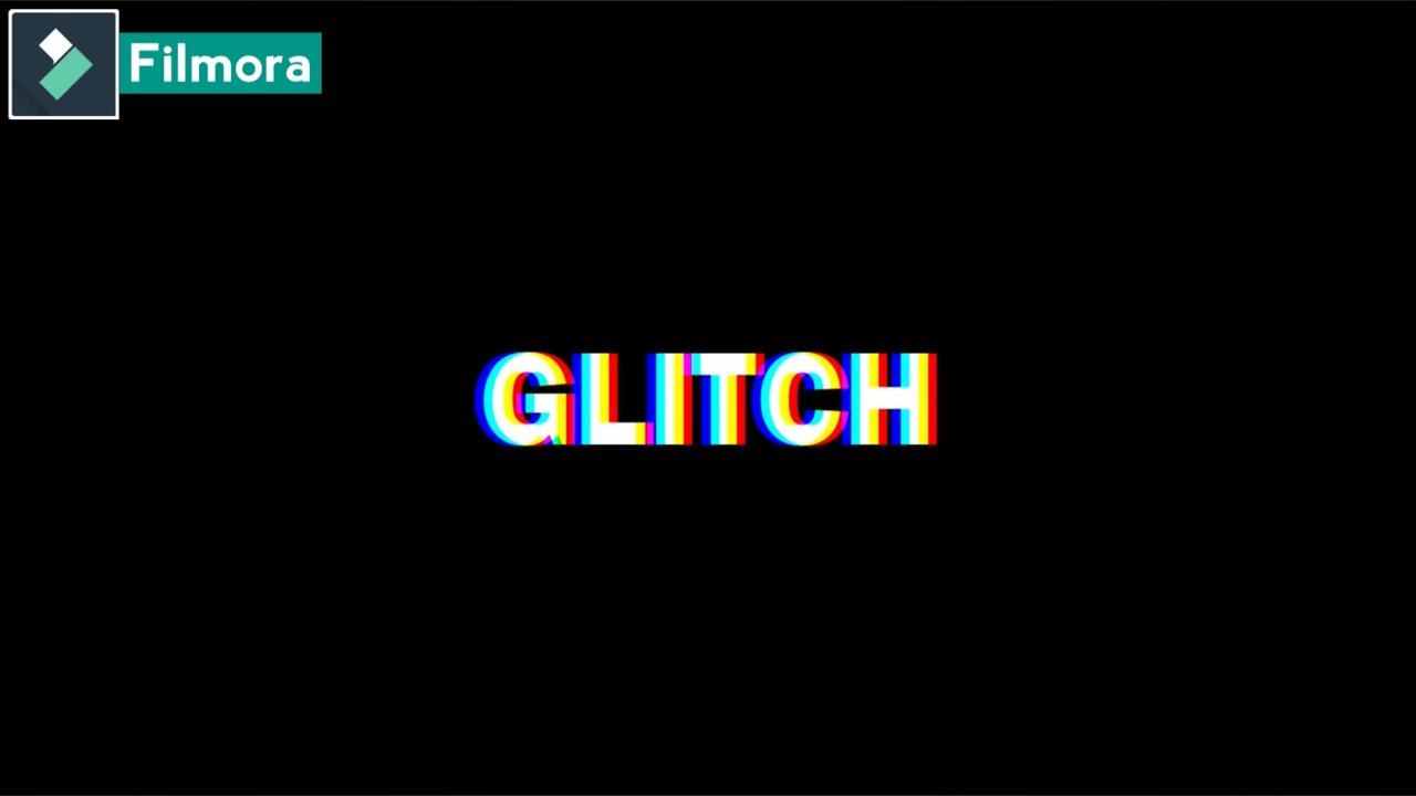 CARA MEMBUAT INTRO GLITCH TEXT DI FILMORA - YouTube