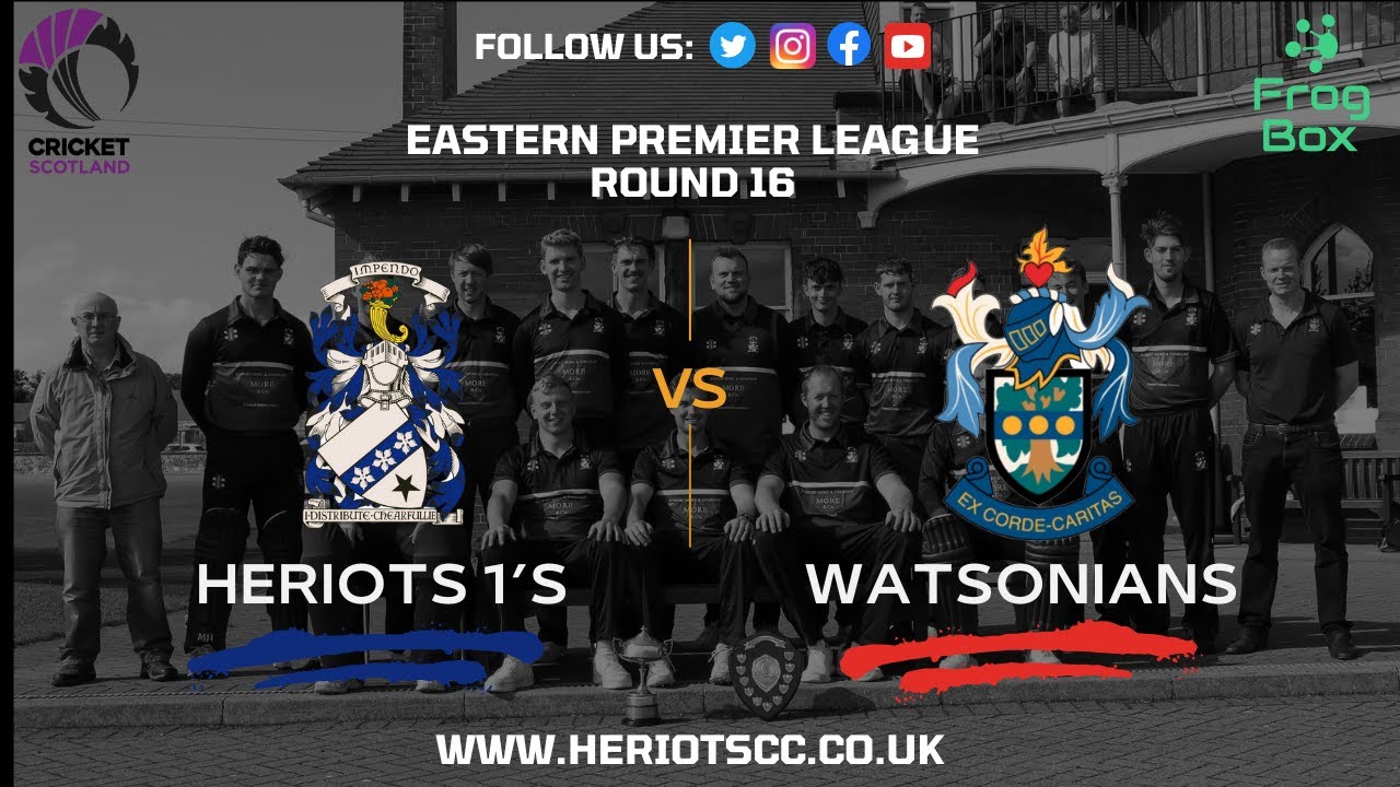 Heriot's 1stXI vs Watsonian CC - YouTube
