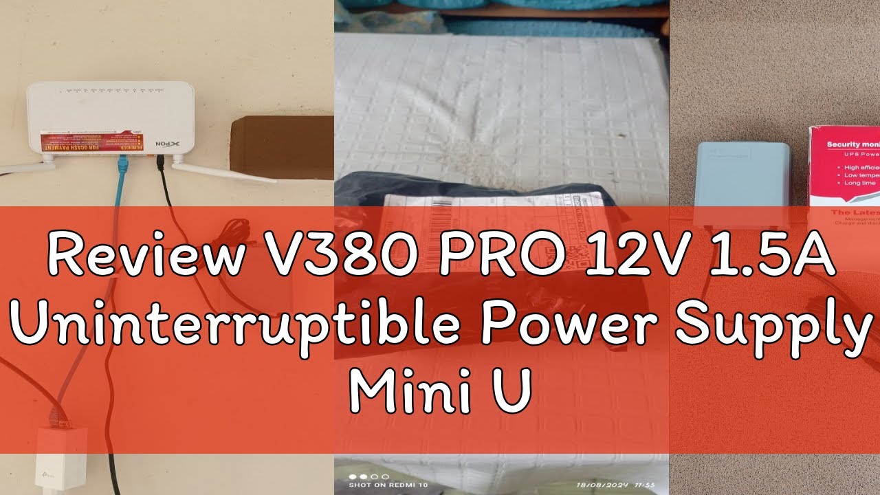 Review V380 PRO 12V 1.5A Uninterruptible Power Supply Mini UPS Battery ...