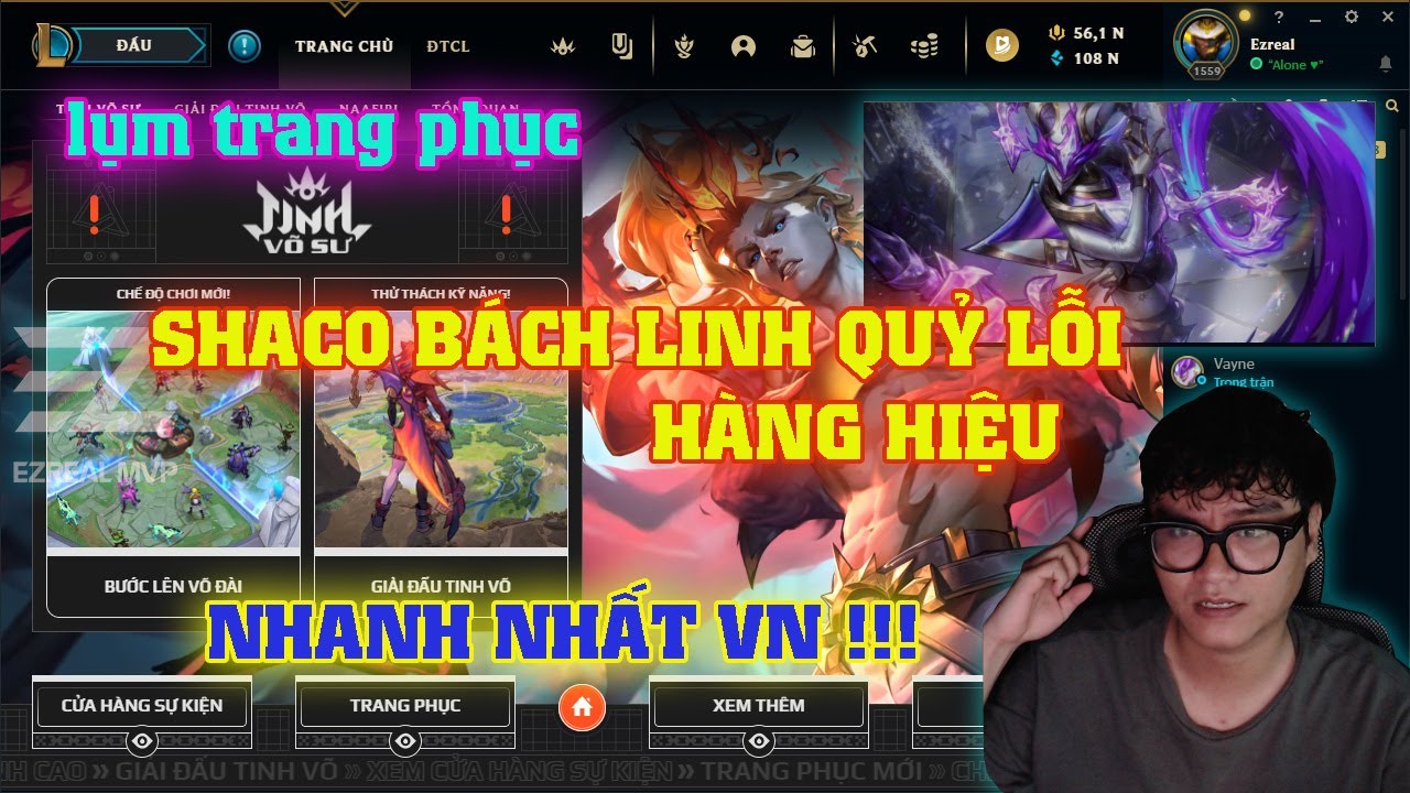 [LMHT] CẬP NHẬT THÊM 5 SKIN TINH VÕ | ĐỔI SHACO BÁCH LINH QUỶ LỖI ...